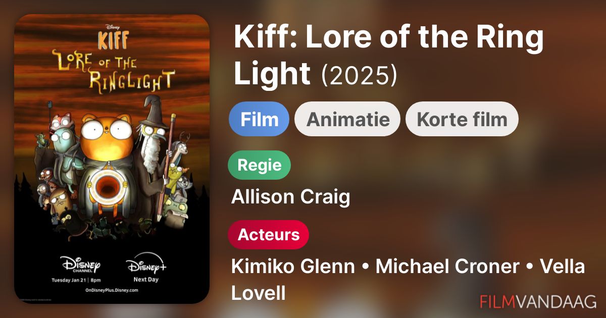 Kiff: Lore of the Ring Light (film, 2025) - FilmVandaag.nl