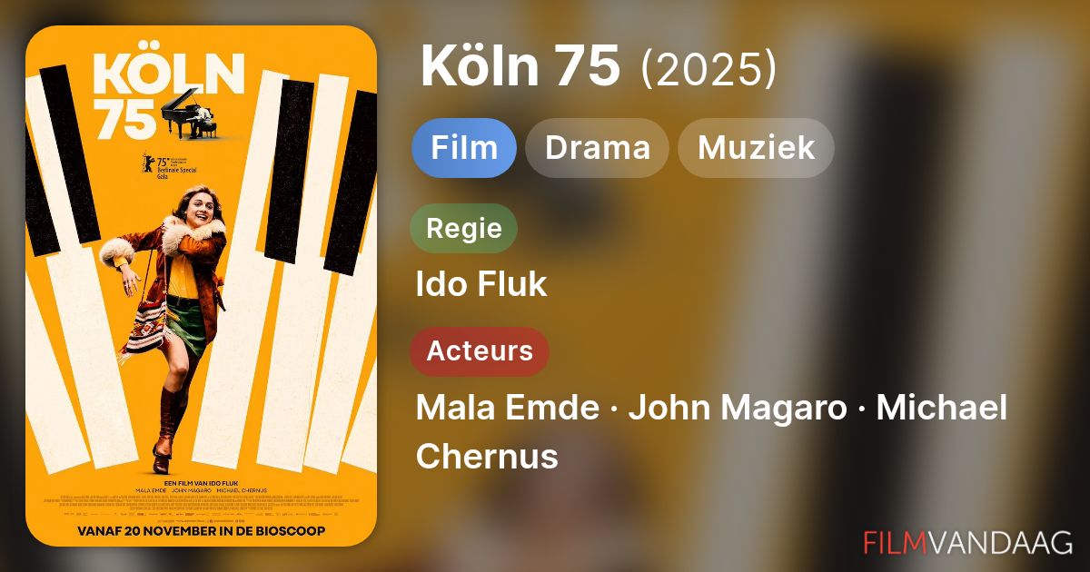 Köln 75 (film, 2025) - FilmVandaag.nl