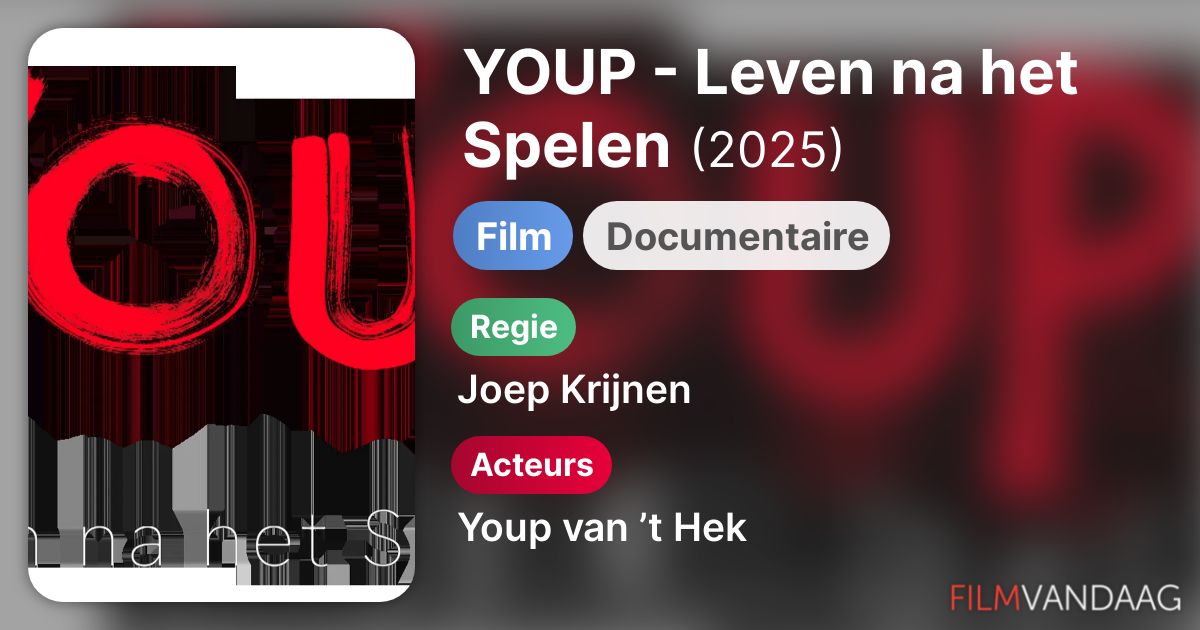 YOUP - Leven na het Spelen (film, 2025) kopen op dvd of blu-ray ...