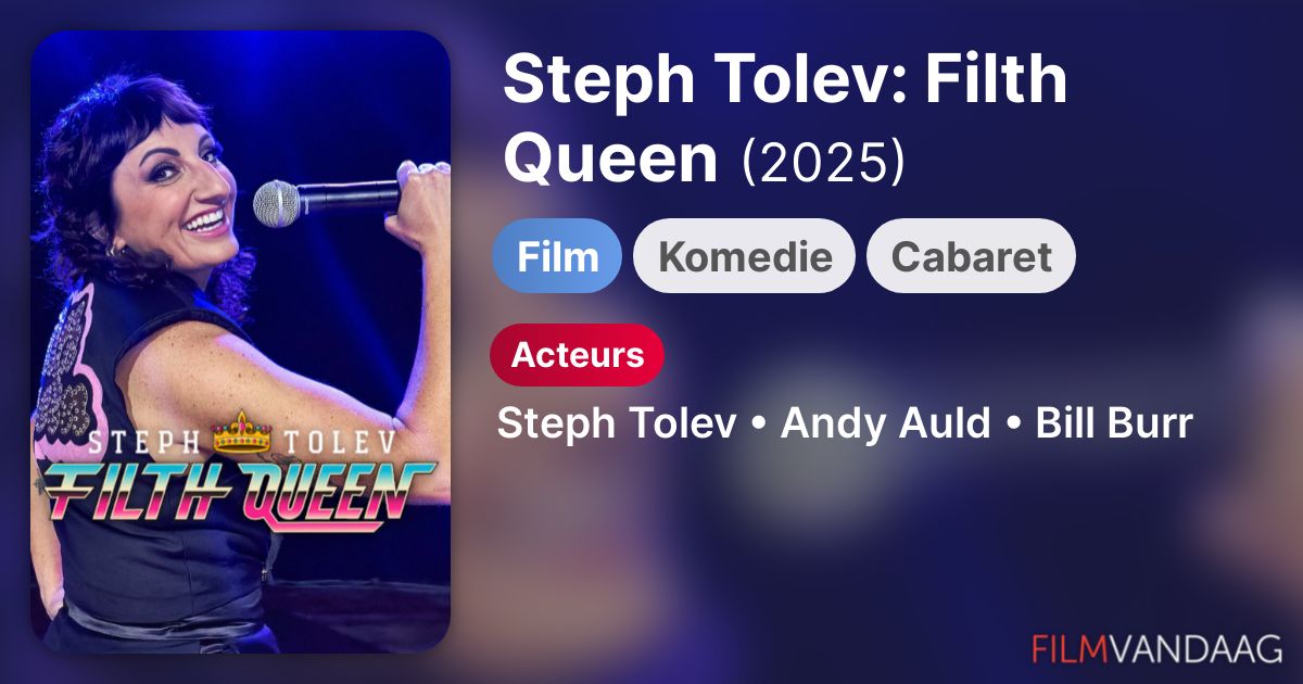 Alle acteurs in Steph Tolev: Filth Queen (film, 2025) - FilmVandaag.nl