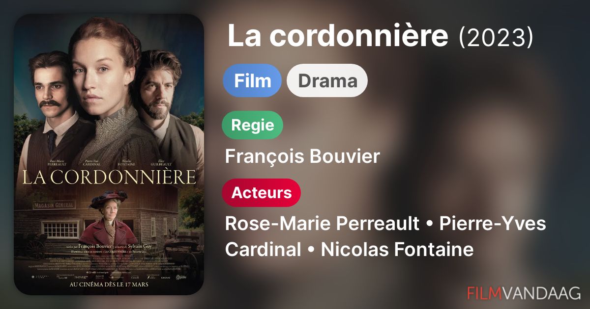 La cordonnière (film, 2023) - FilmVandaag.nl