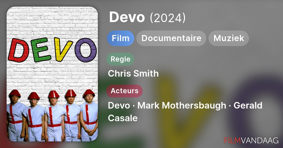 Devo (film, 2024) - FilmVandaag.nl