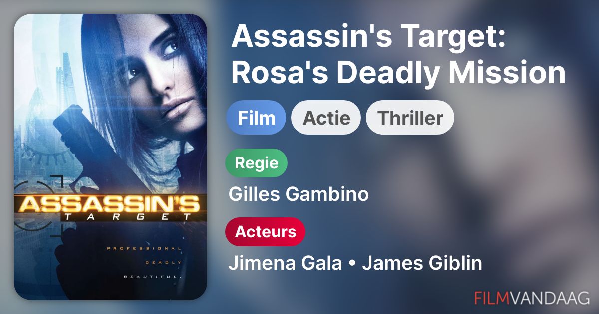 Assassin's Target: Rosa's Deadly Mission (film, 2021) Nu Online Kijken ...