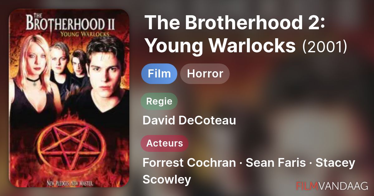 The Brotherhood 2: Young Warlocks (film, 2001) - FilmVandaag.nl