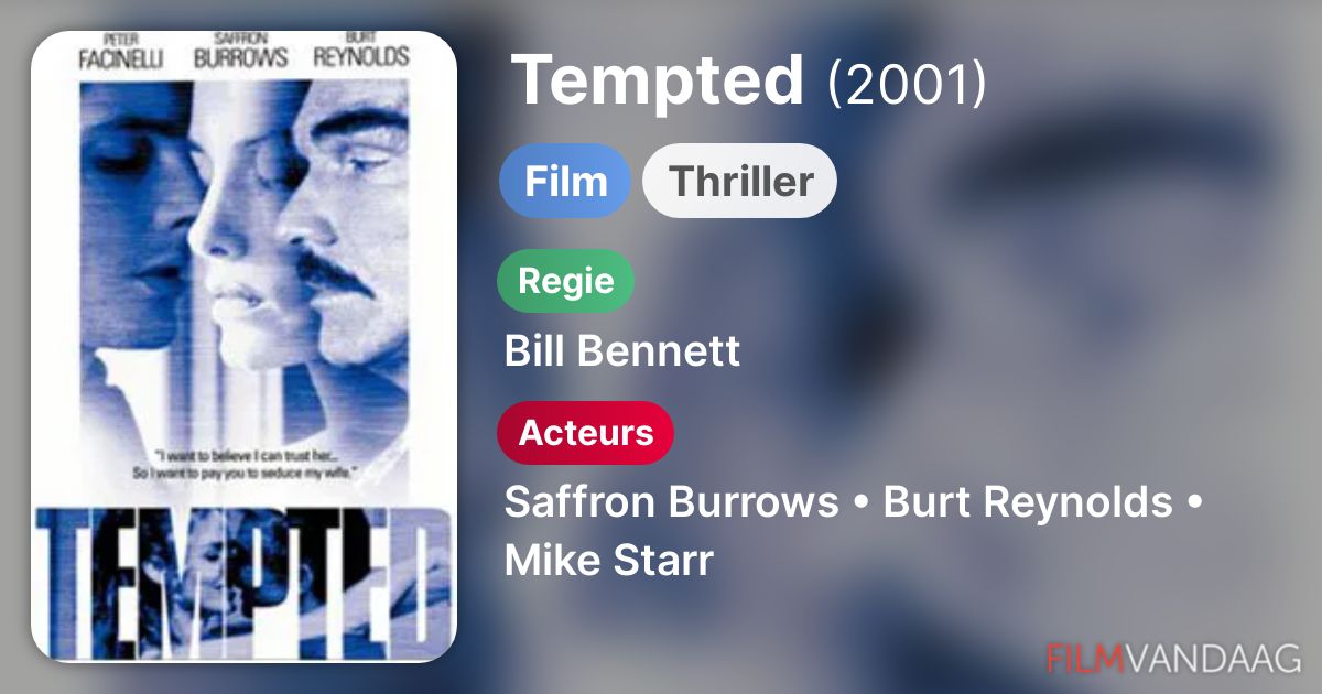 Tempted (film, 2001) - FilmVandaag.nl