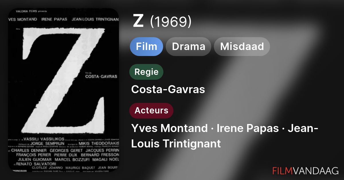 Z (film, 1969) - FilmVandaag.nl