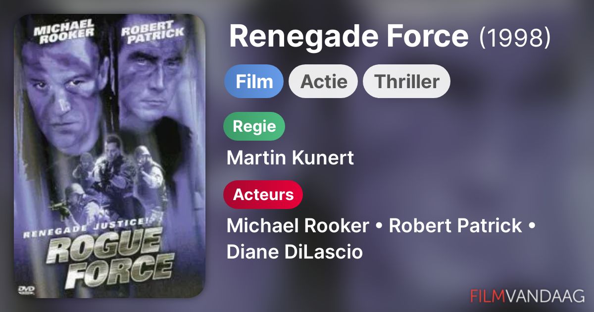 Renegade Force (film, 1998) - FilmVandaag.nl