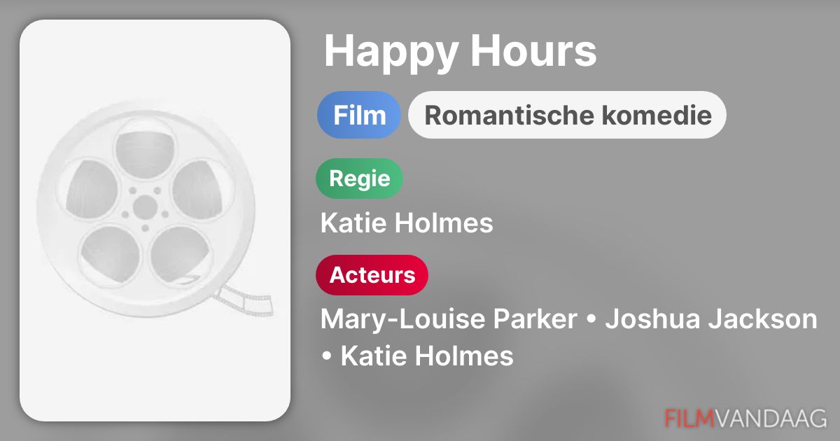 Alle acteurs in Happy Hours (film) - FilmVandaag.nl