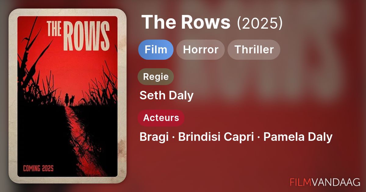 The Rows (film, 2025) - FilmVandaag.nl