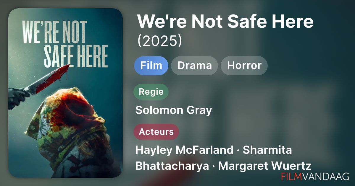 We're Not Safe Here (film, 2025) - FilmVandaag.nl