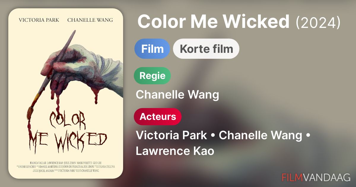 Alle acteurs in Color Me Wicked (film, 2024) - FilmVandaag.nl