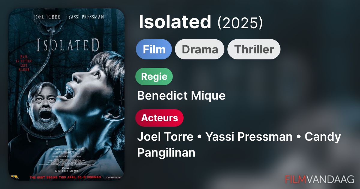 Isolated (film, 2025) Nu Online Kijken - FilmVandaag.nl