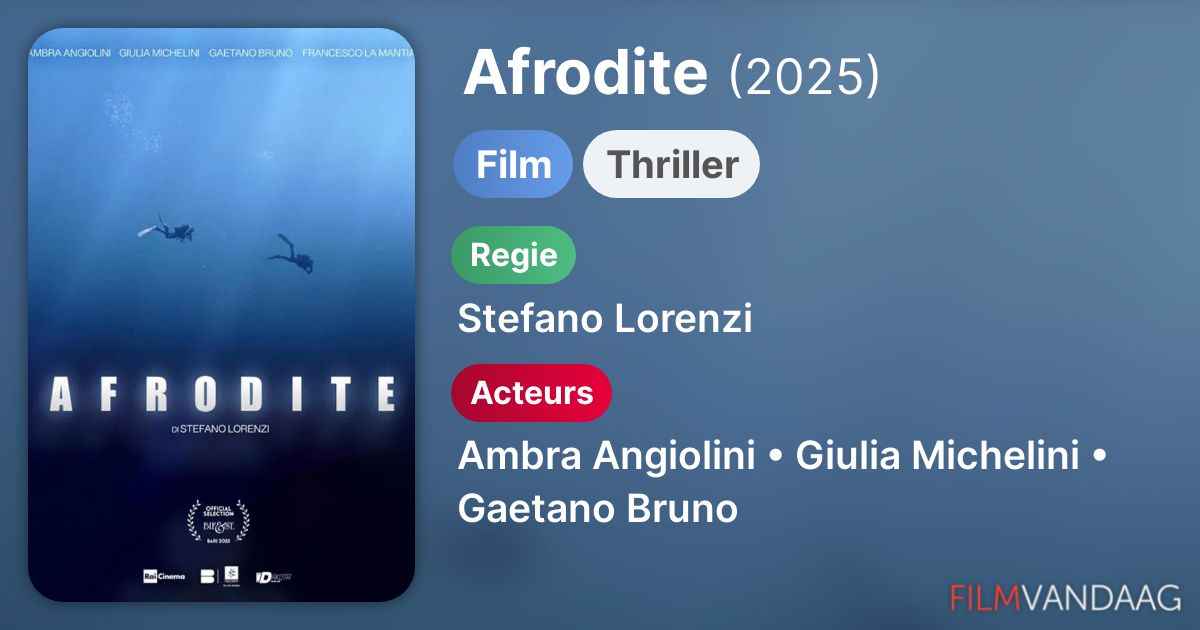 Afrodite (film, 2025) Nu Online Kijken - FilmVandaag.nl