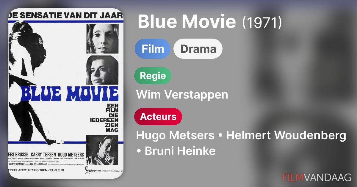 Blue Movie (film, 1971) - FilmVandaag.nl