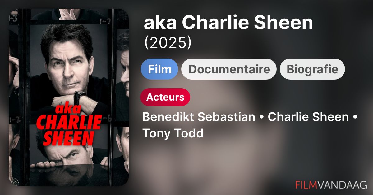 Alle acteurs in aka Charlie Sheen (film, 2025) - FilmVandaag.nl