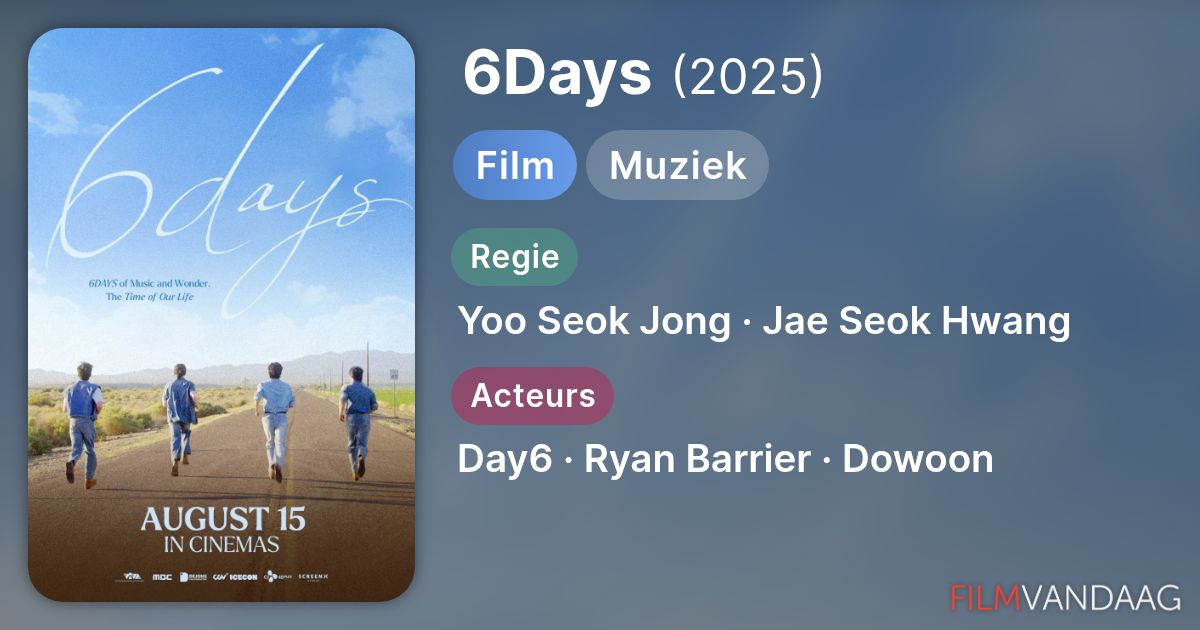 6Days (film, 2025) - FilmVandaag.nl