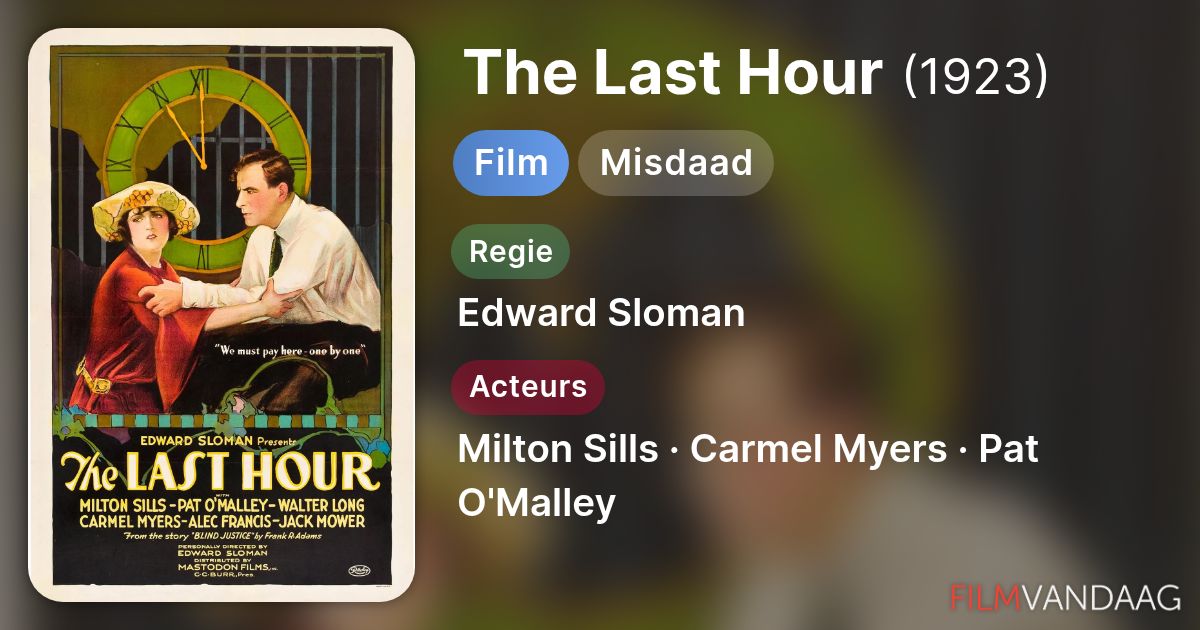 The Last Hour (film, 1923) - FilmVandaag.nl