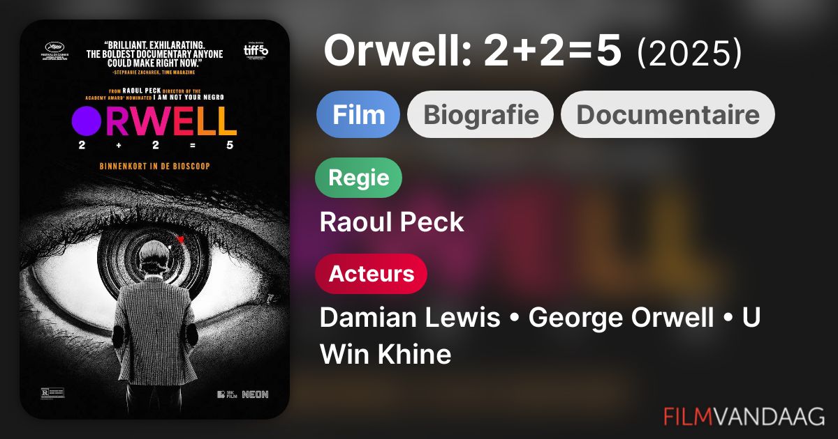 Orwell: 2+2=5 (film, 2025) - FilmVandaag.nl