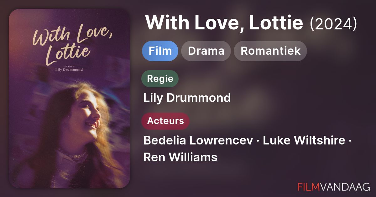 With Love, Lottie (film, 2024) kopen op dvd of blu-ray - FilmVandaag.nl