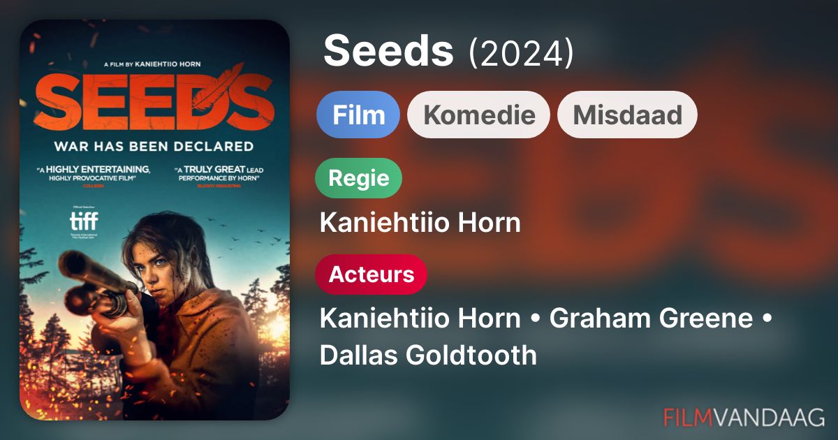 Seeds (film, 2024) - FilmVandaag.nl