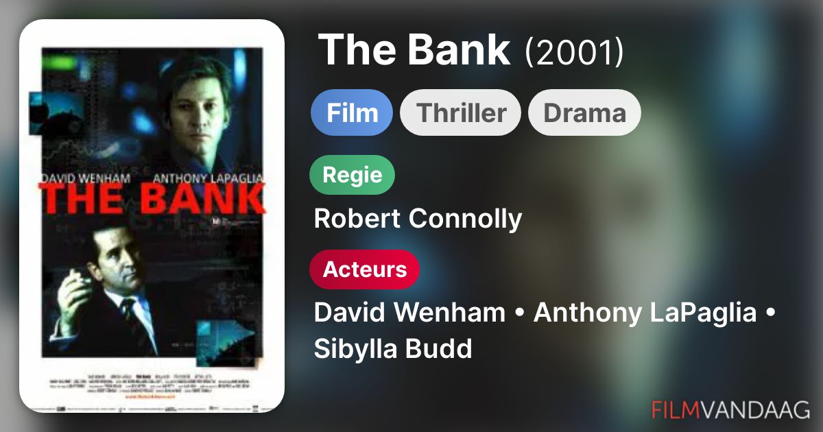 The Bank (film, 2001) - FilmVandaag.nl