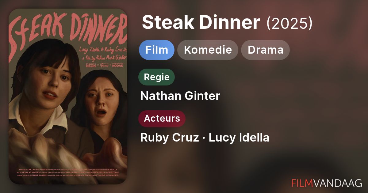 Steak Dinner (film, 2025) kopen op dvd of blu-ray - FilmVandaag.nl