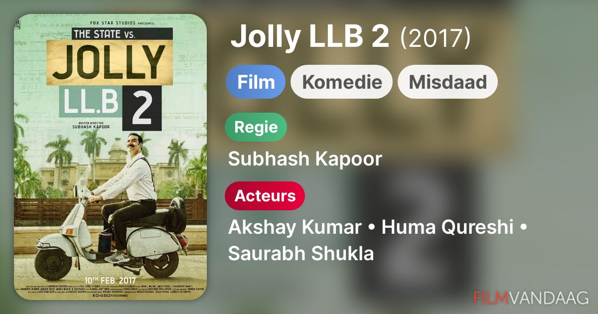 Jolly LLB 2 (film, 2017) - FilmVandaag.nl