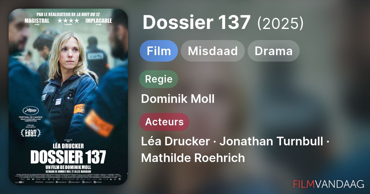 Dossier 137 (film, 2025) - FilmVandaag.nl