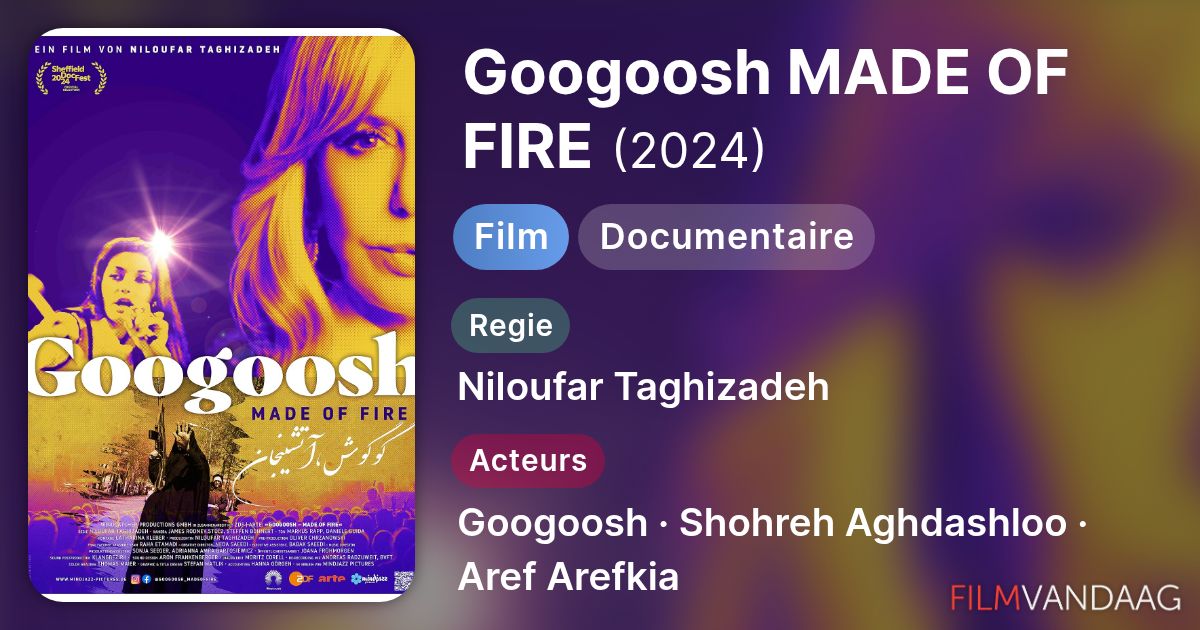 Googoosh MADE OF FIRE (film, 2024) - FilmVandaag.nl