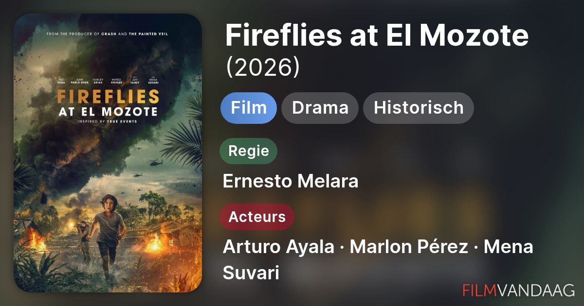 Fireflies at El Mozote (film, 2026) kopen op dvd of blu-ray ...