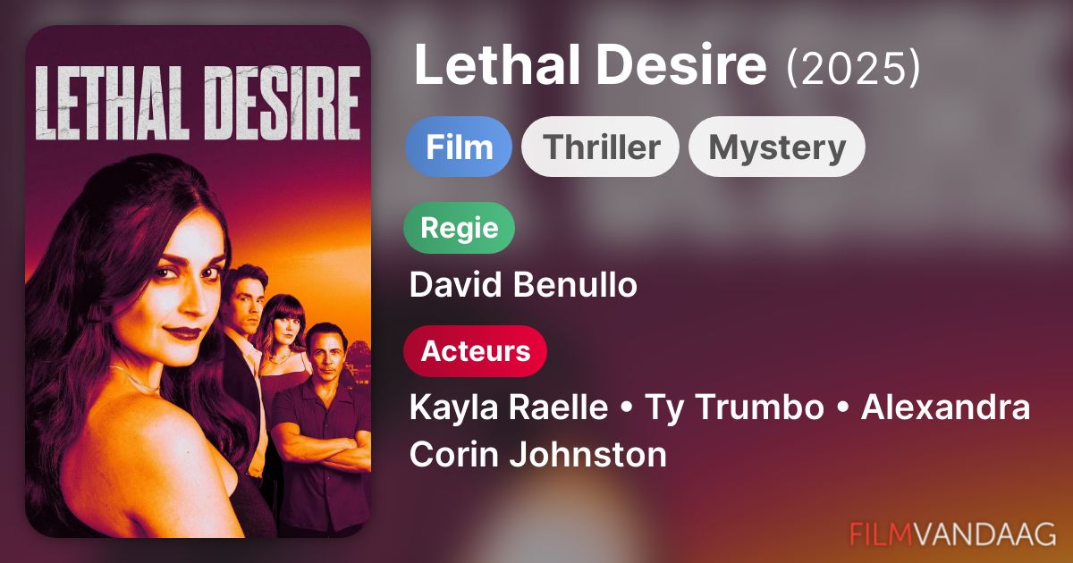 Lethal Desire (film, 2025) - FilmVandaag.nl
