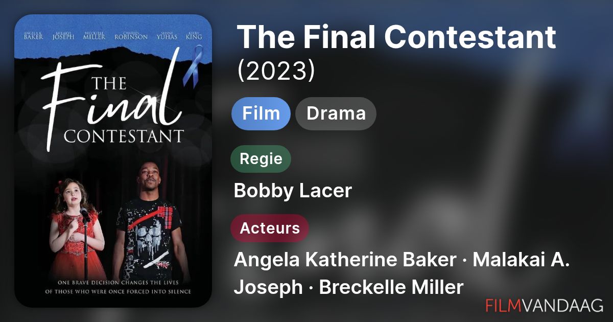 Alle acteurs in The Final Contestant (film, 2023) - FilmVandaag.nl