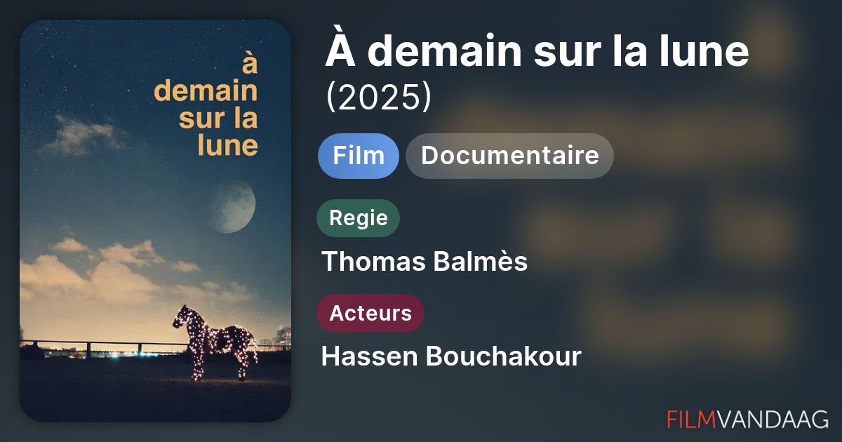 À demain sur la lune (film, 2025) kopen op dvd of blu-ray - FilmVandaag.nl