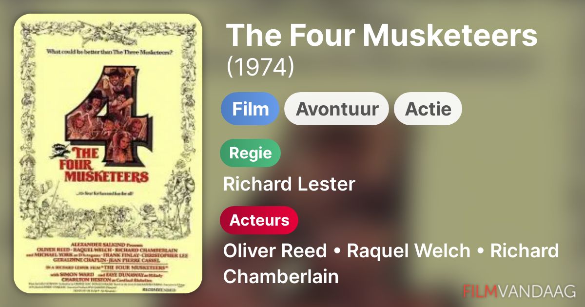 The Four Musketeers (film, 1974) - FilmVandaag.nl