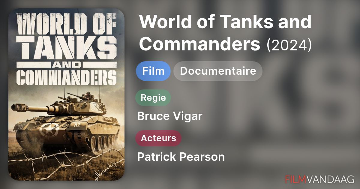 World of Tanks and Commanders (film, 2024) kopen op dvd of blu-ray ...