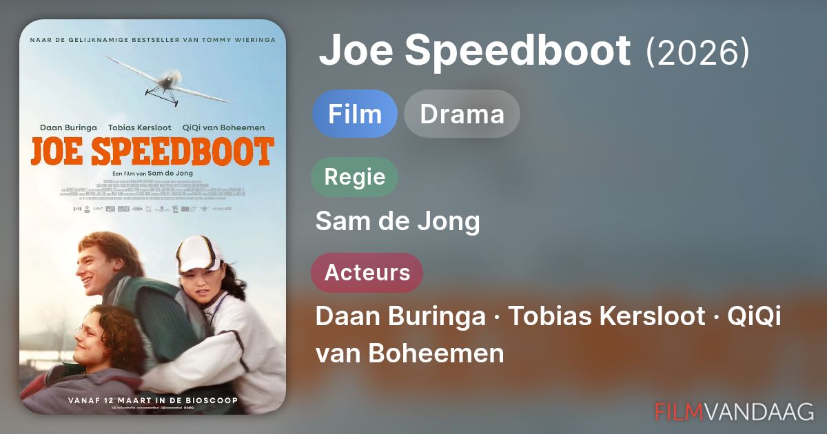 Joe Speedboot (film, 2026) - FilmVandaag.nl