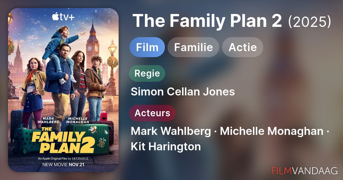 The Family Plan 2 (film, 2025) - FilmVandaag.nl