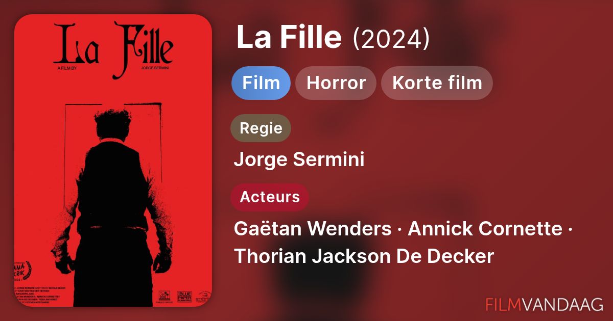 La Fille (film, 2024) - FilmVandaag.nl