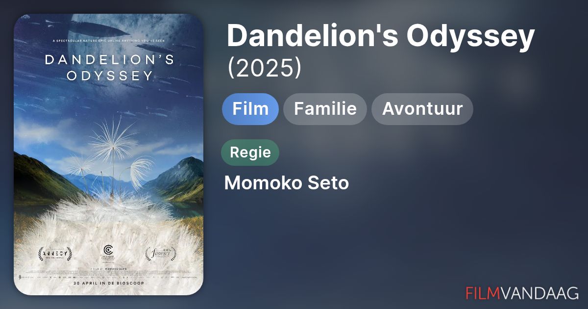 Dandelion's Odyssey (film, 2025) - FilmVandaag.nl