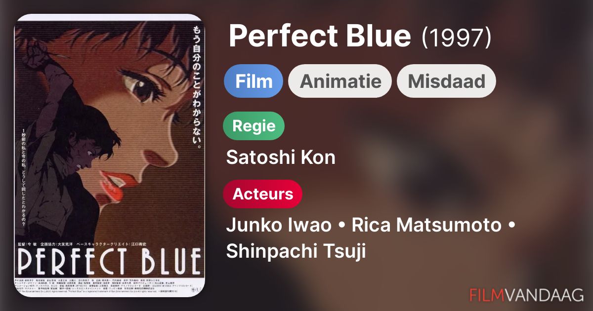 Perfect Blue (film, 1997) - FilmVandaag.nl