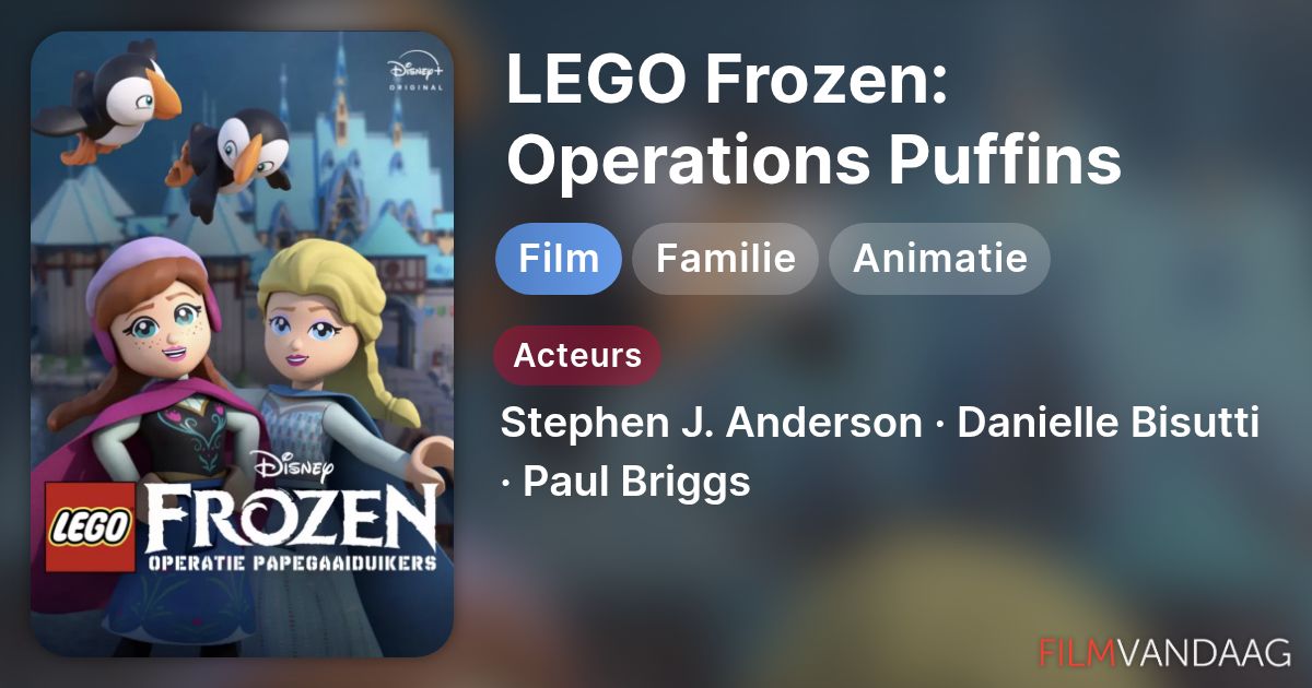 Alle acteurs in LEGO Frozen: Operations Puffins (film, 2025 ...