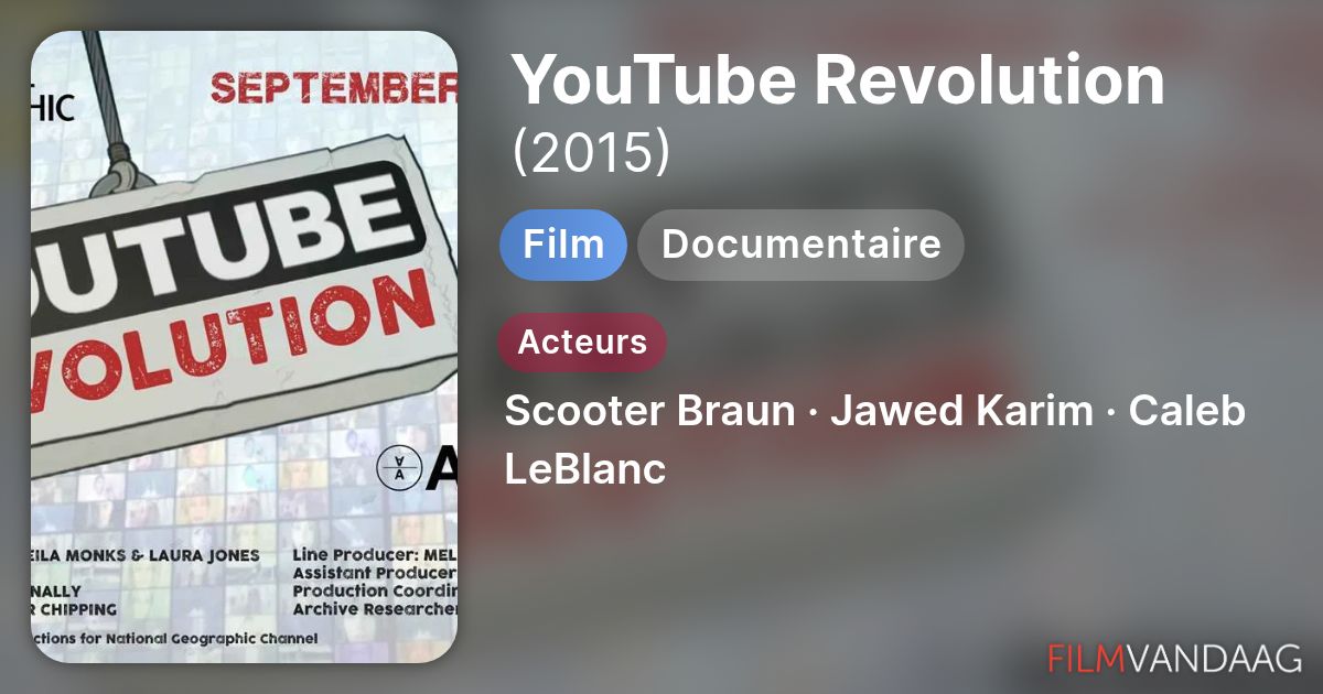 YouTube Revolution (film, 2015) - FilmVandaag.nl