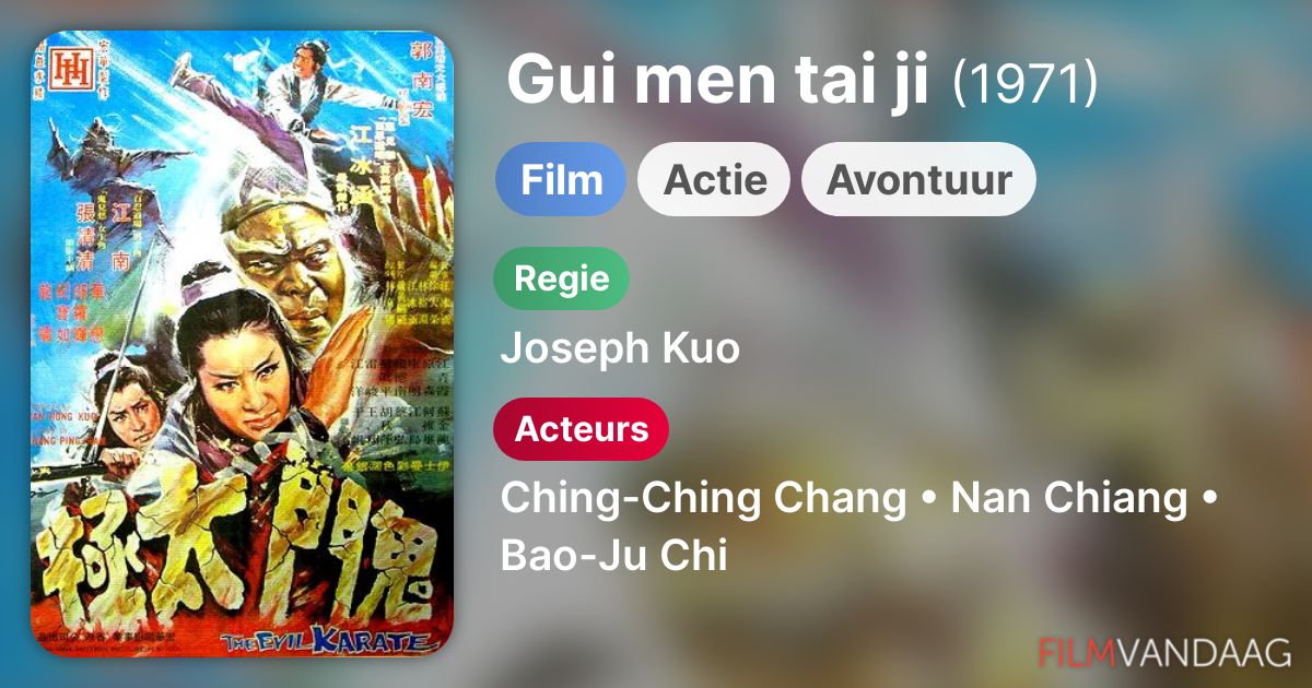 Gui men tai ji (film, 1971) - FilmVandaag.nl