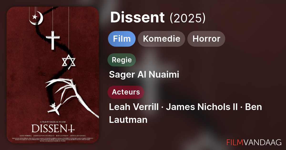 Dissent (film, 2025) - FilmVandaag.nl