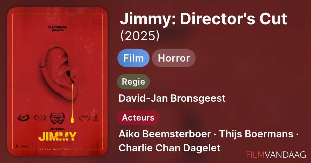 Jimmy: Director's Cut (film, 2025) - FilmVandaag.nl