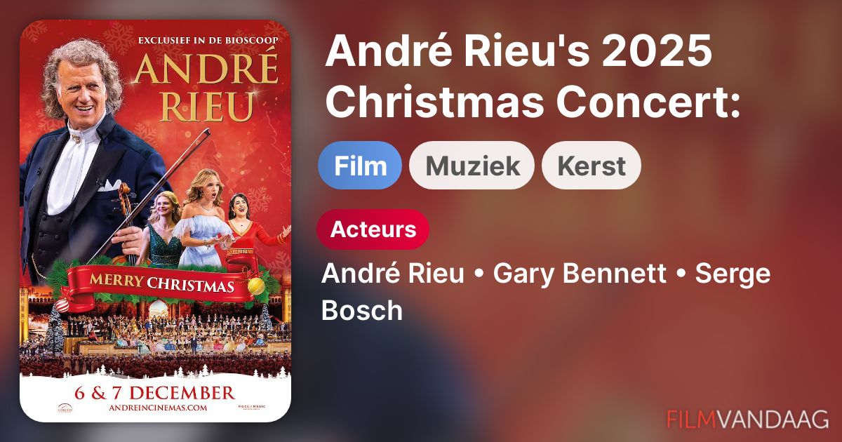 André Rieu's 2025 Christmas Concert: Merry Christmas (film, 2025 ...