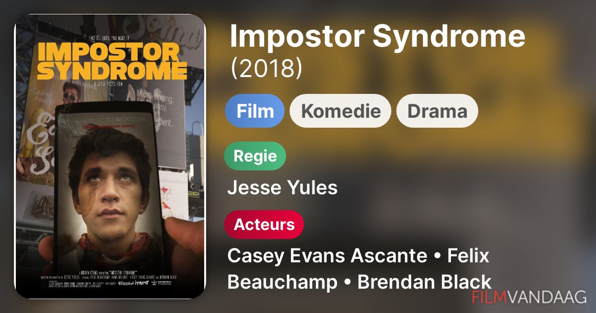 Impostor Syndrome (film, 2018) Nu Online Kijken - FilmVandaag.nl