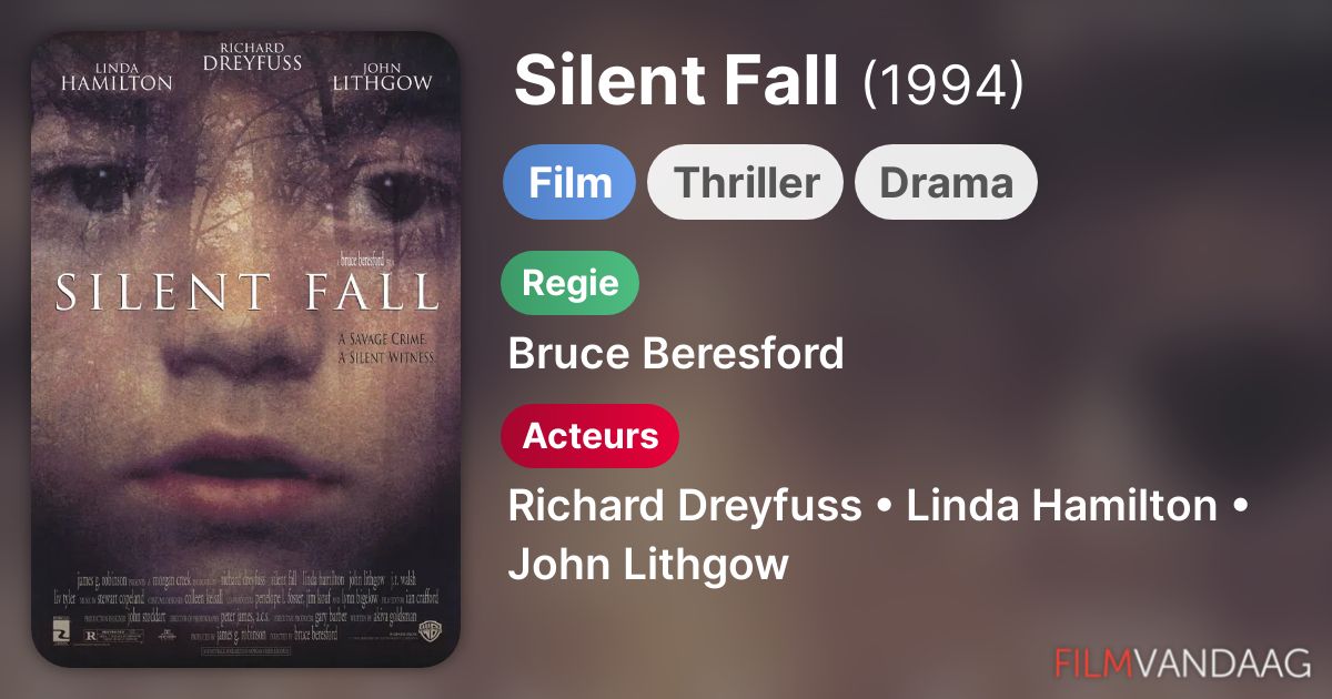 Silent Fall (film, 1994) kopen op dvd of blu-ray - FilmVandaag.nl