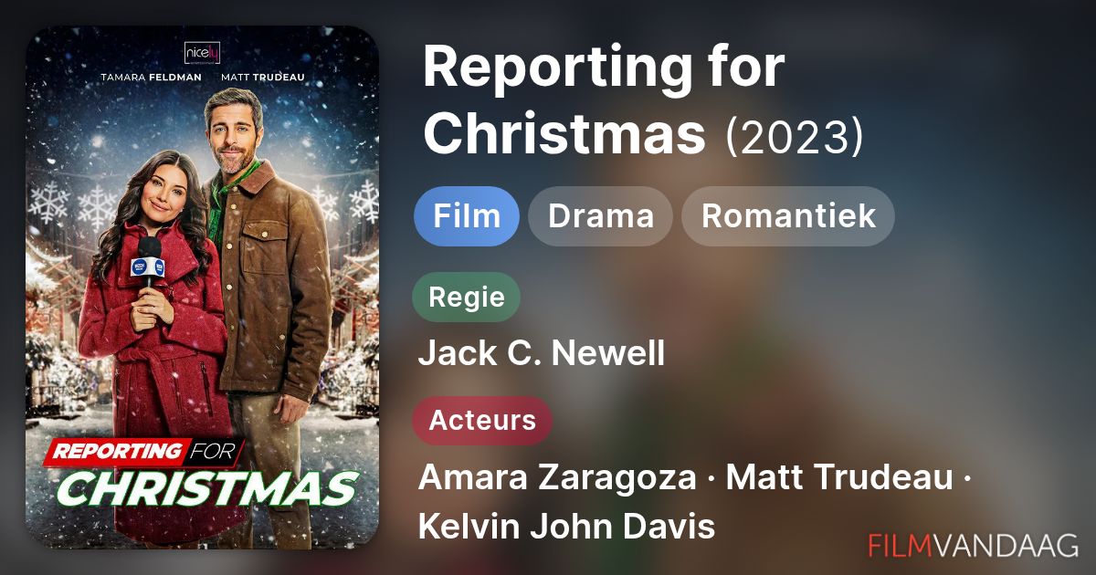 Alle acteurs in Reporting for Christmas (film, 2023) - FilmVandaag.nl