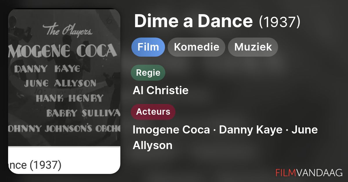 Dime a Dance (film, 1937) - FilmVandaag.nl